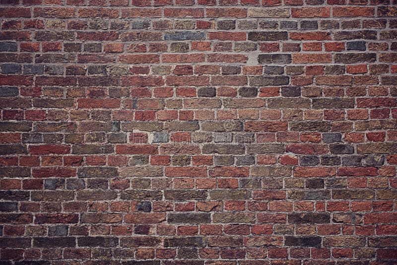 Background Brown Multicolored Dark Texture Wall of Blocks Stock Image ...