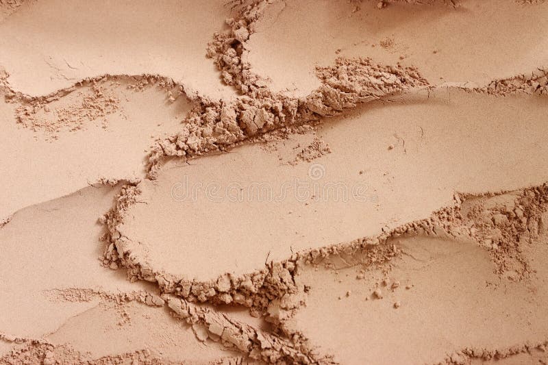 Background of Brown Sandy Powder. Concept of Beauty, Texture and ...