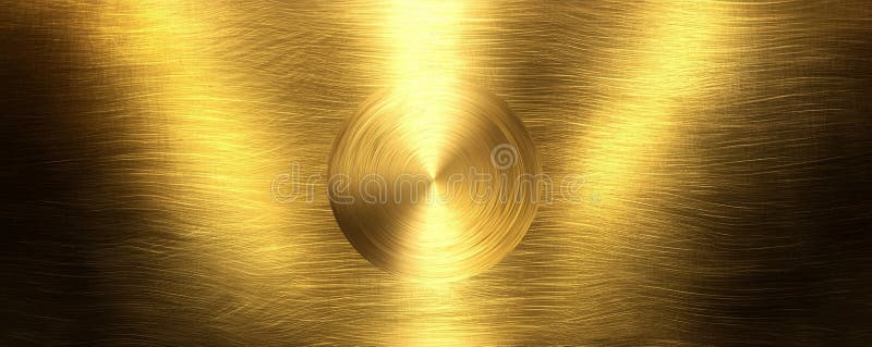 Background with Brushed Metal Texture, Shiny Lustrous Gold Metallic ...