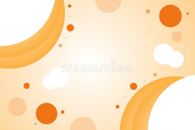 Background Bubble Orange with Circle and Dot Pattern Stock Vector ...
