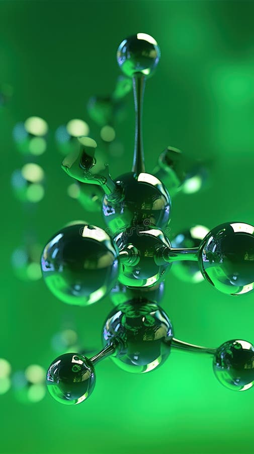Background with Bubbles. Hydrogen Molecule Stock Image - Image of ...