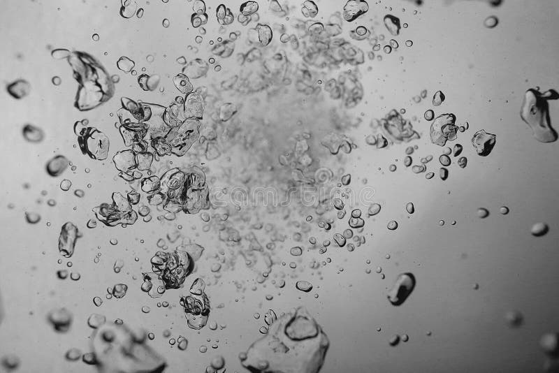 Air Bubbles in Ice Under the Microscope Stock Photo - Image of crystals ...