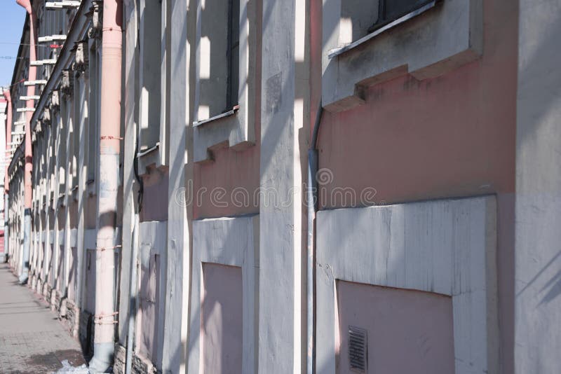 Background with a Building Going into the Distance Stock Photo - Image ...