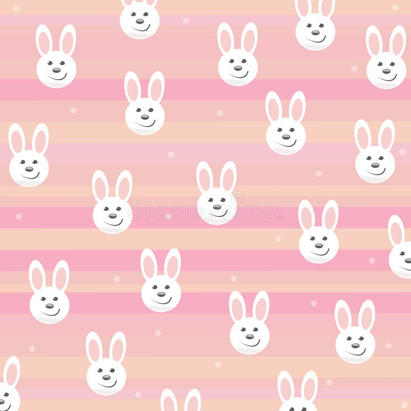 Background with bunnies stock illustration. Illustration of lovely ...