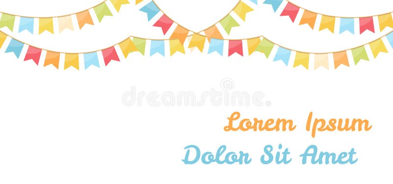 Background with Bunting stock vector. Illustration of striped - 269471901