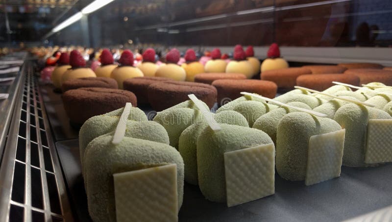 Background of cakes. stock image. Image of fresh, dessert - 108241355