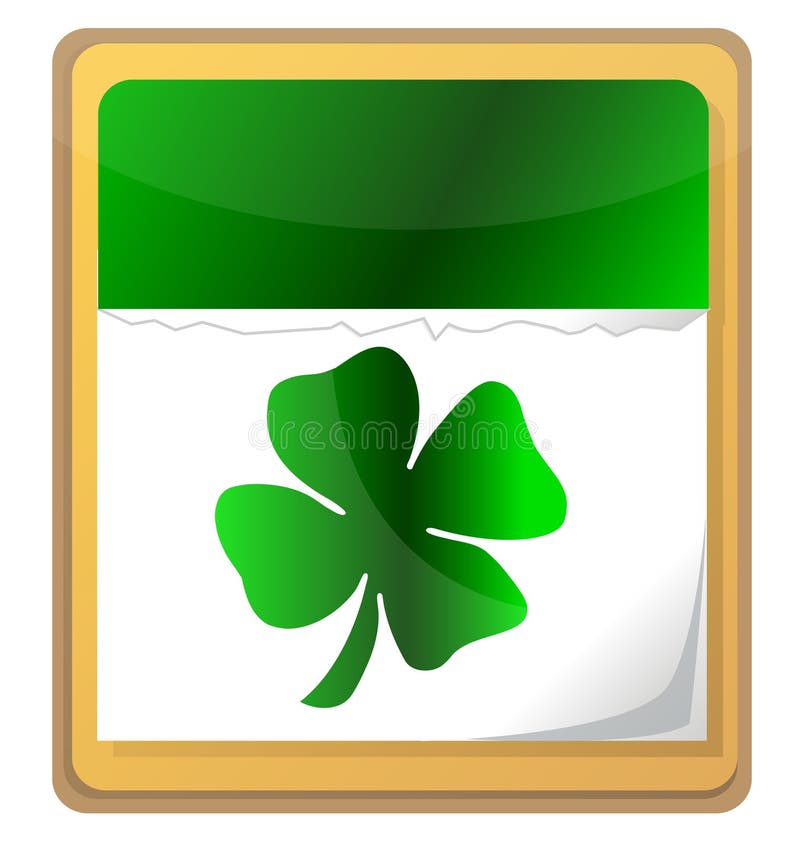 Irish Flag Four Leaf Clover