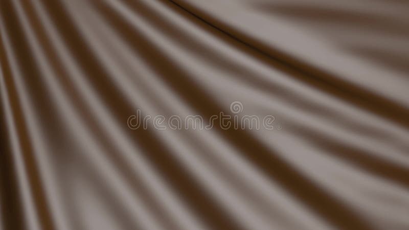 Falling Coffee Color Fabric 3D Stock Illustration - Illustration of ...