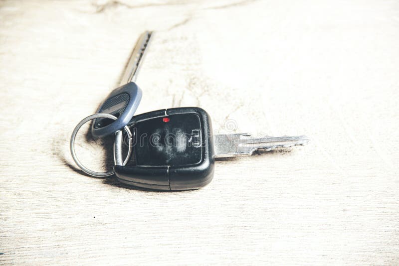 Background of Car Key on the Wooden Table Stock Photo - Image of wooden ...