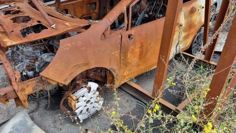 Background with a Car after a Traffic Accident. Jpeg Stock Image ...