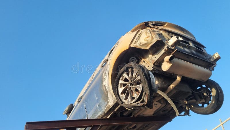 Background with a Car after a Traffic Accident. Jpeg Stock Photo ...