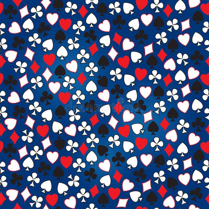Background with Card Suits. Vector Illustration Stock Vector ...