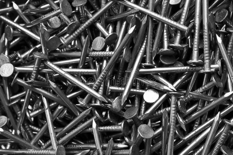 Background of Carpentry Nails Stock Photo - Image of nails, pile: 20893776