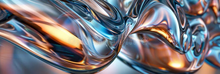 Background of Cascading Glass Shapes Dynamic Pattern of Overlapping ...