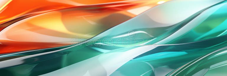 Background of Cascading Glass Shapes Dynamic Pattern of Overlapping ...