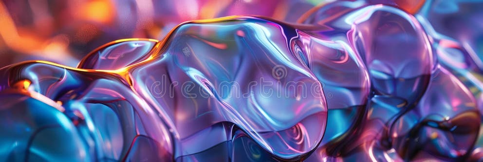 Background of Cascading Glass Shapes Dynamic Pattern of Overlapping ...