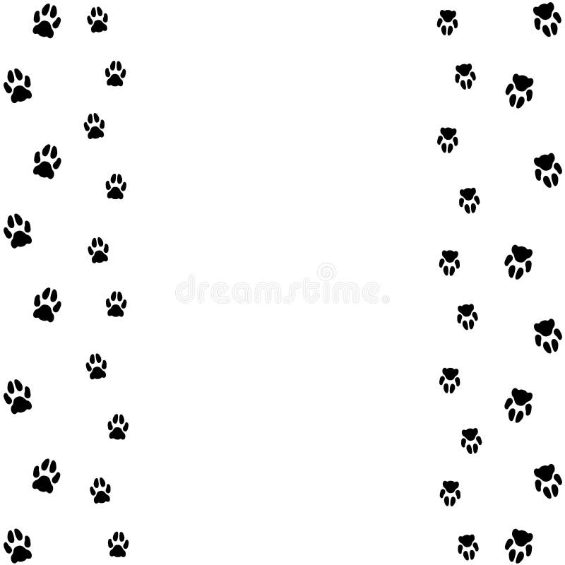 Paw Print Wallpaper Border