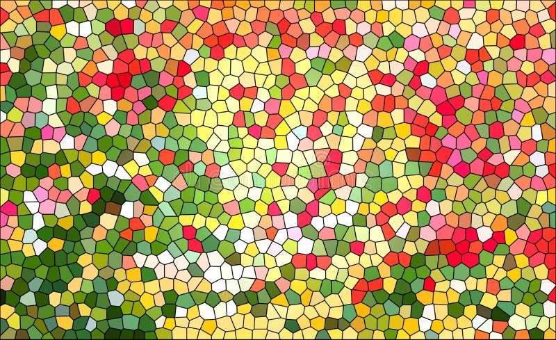 Background of a Cell of Different Colors Such As Stained Glass Stock ...