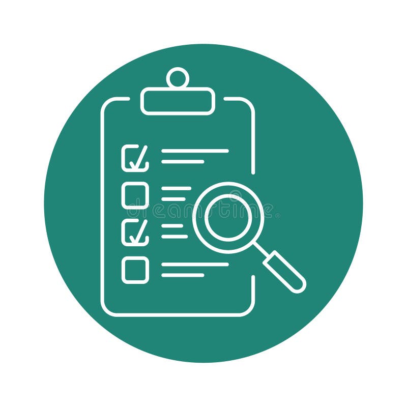 Background Check Line Black Icon. Sign for Web Page, Mobile App, Button ...