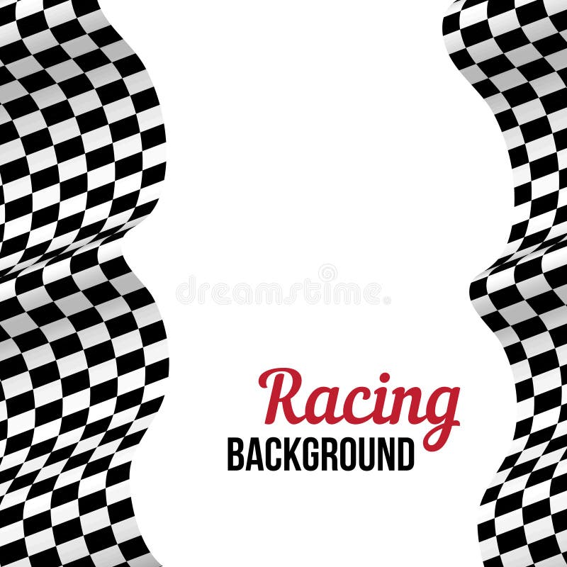 Race Background. Checkered Black and White Stock Vector - Illustration ...