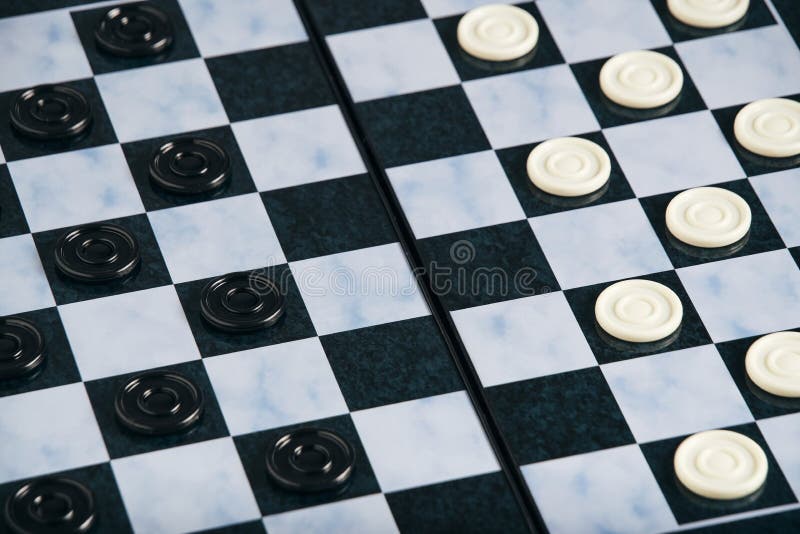 Background, Checkers Board with Checkers, Checkers is Logical Game for ...