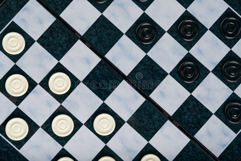 Background, Checkers Board with Checkers, Checkers is Logical Game for ...