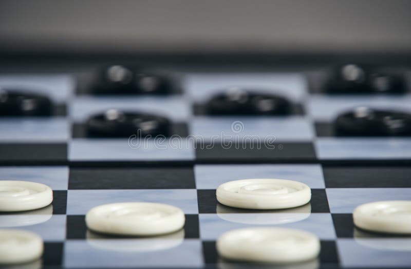 Background, Checkers Board with Checkers, Checkers is Logical Game for ...