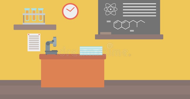 Background of Chemistry Class. Stock Vector - Illustration of discovery ...