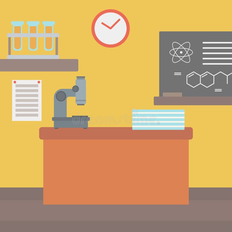 Background of Chemistry Class. Stock Vector - Illustration of learning ...