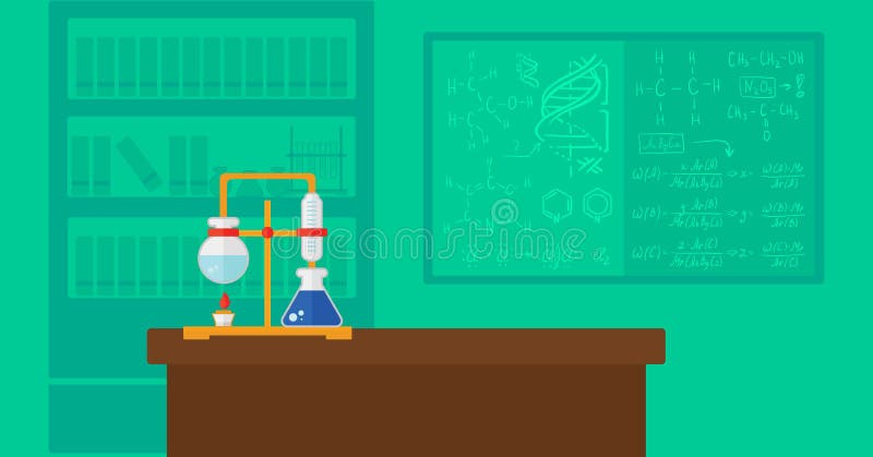 Background of Chemistry Laboratory. Stock Vector - Illustration of ...