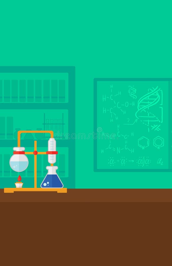 Background of Chemistry Laboratory. Stock Vector - Illustration of ...