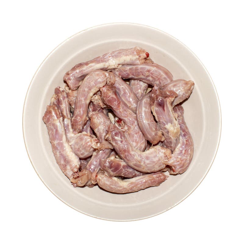 Fresh Chicken Necks Top View.Raw Chicken Necks.Background of Chicken ...