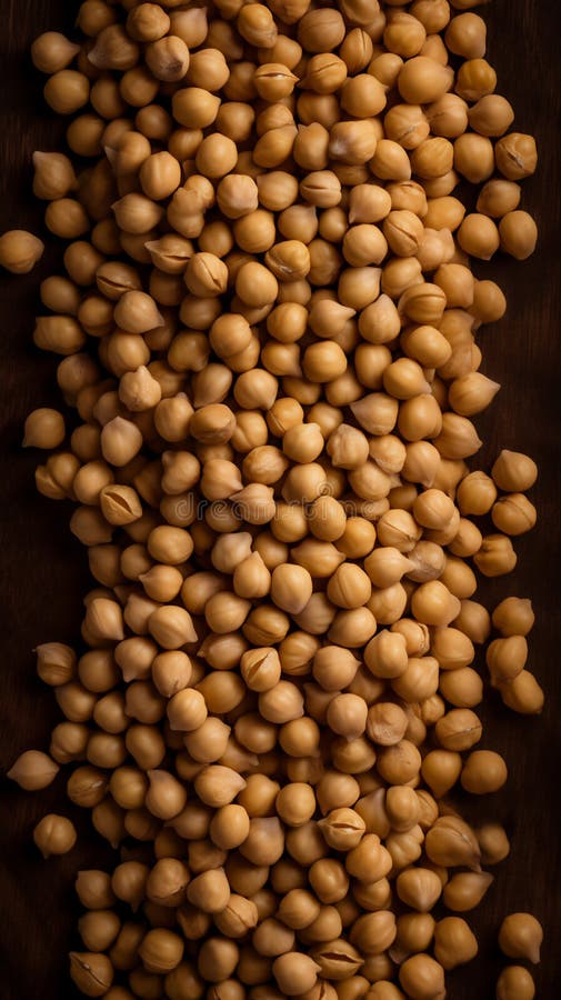 Background from Chickpeas Pattern. Realistic Illustration. Close-up ...