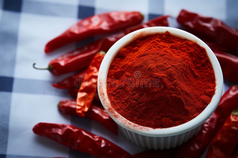 Background of Chili Powder and Red Peppers, Adding Spice To Display ...