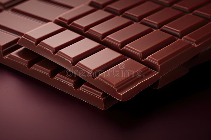 Background with Chocolate Bar on Dark Background Stock Illustration ...