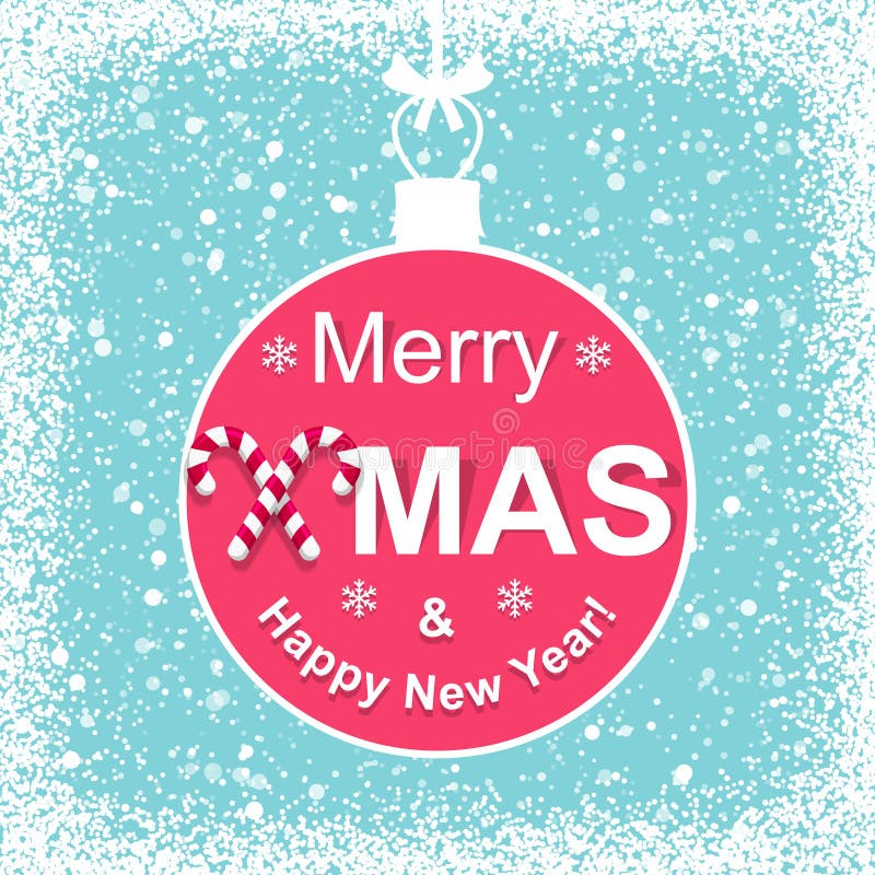 Background with Christmas Ball and Congratulations Stock Vector ...