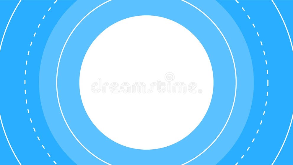 Blue and White Circle Round Concentric Dash Line Background Stock ...