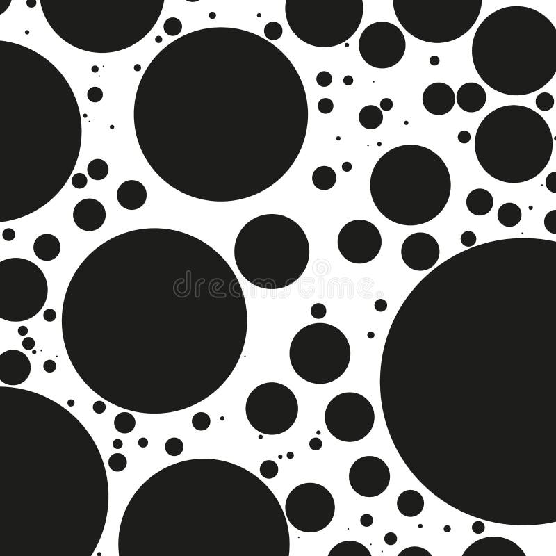 Background with Circles, Dots and Points of Different Scale. Abstract ...