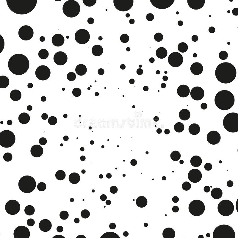 Background with Circles, Dots and Points of Different Scale. Abstract ...