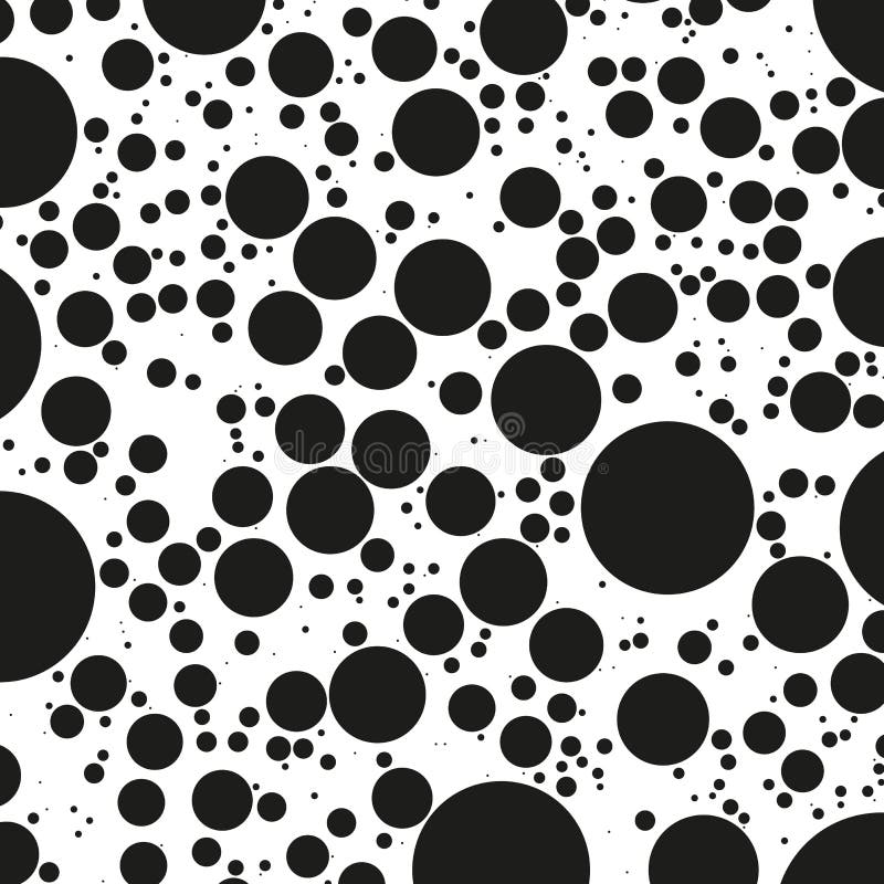 Background with Circles, Dots and Points of Different Scale. Abstract ...