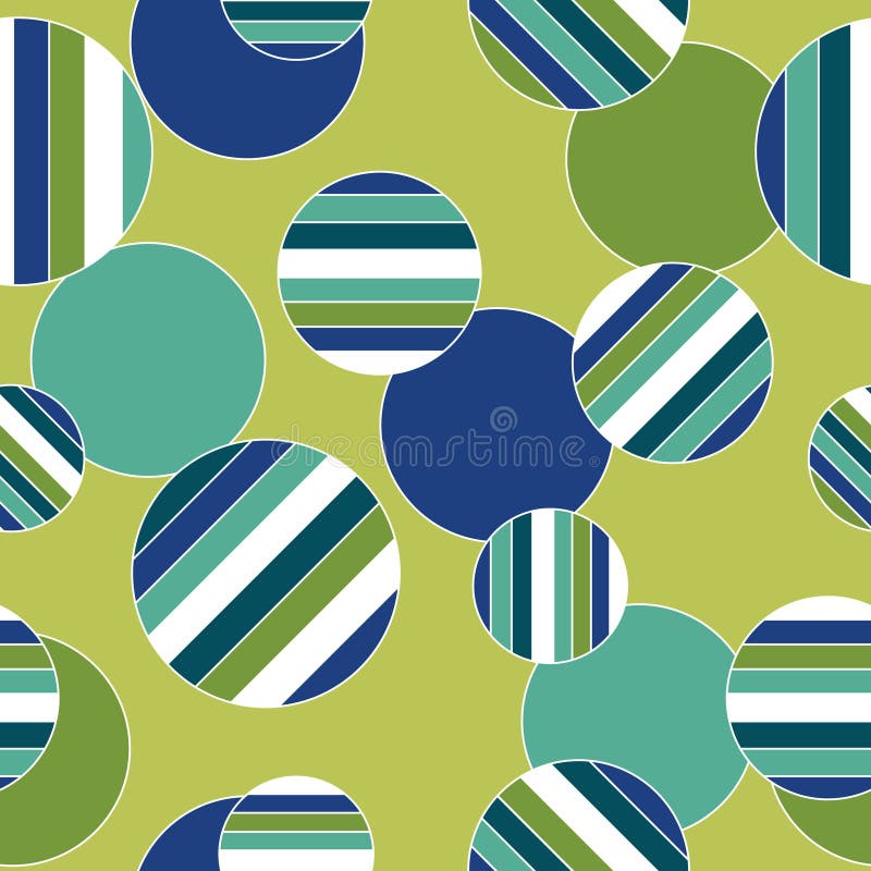 Background with Circles and Stripes. Stock Vector - Illustration of ...