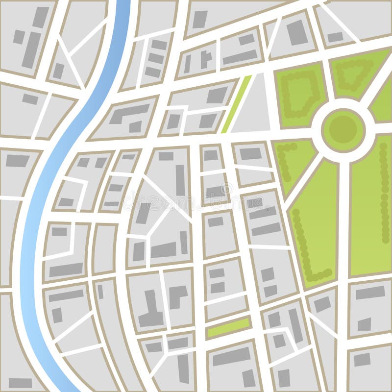 Background of city map stock vector. Illustration of navigation - 22573904