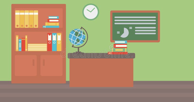 Background of classroom. stock vector. Illustration of horizontal ...