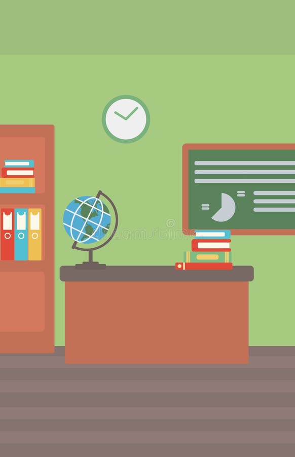 Background of classroom. stock vector. Illustration of decoration ...