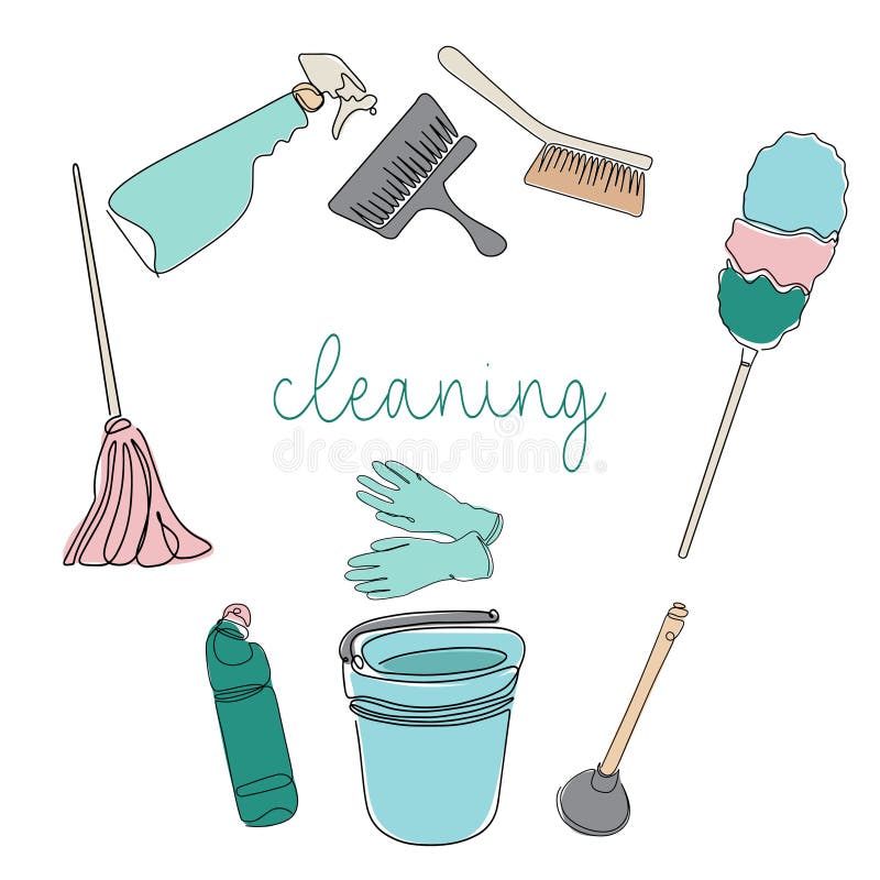 Cleaning Tools Vector