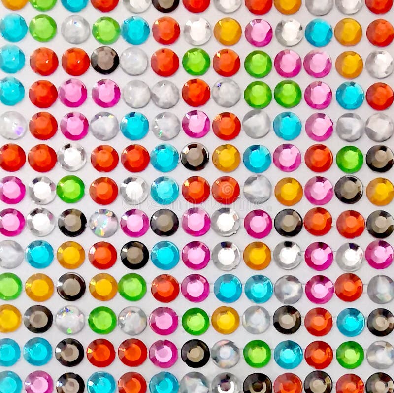 Background of Close Up of Plastic Gems in Assorted Bright Colours Stock ...