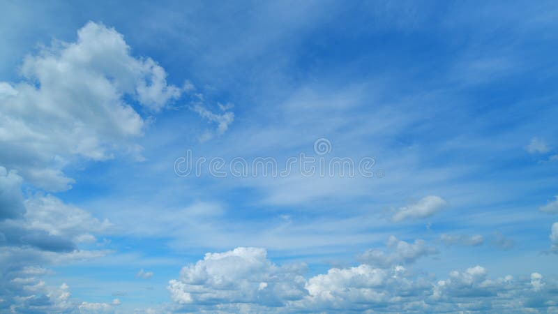 Background of Clouds and Sky on a Sunny Day. Light Blue and White ...