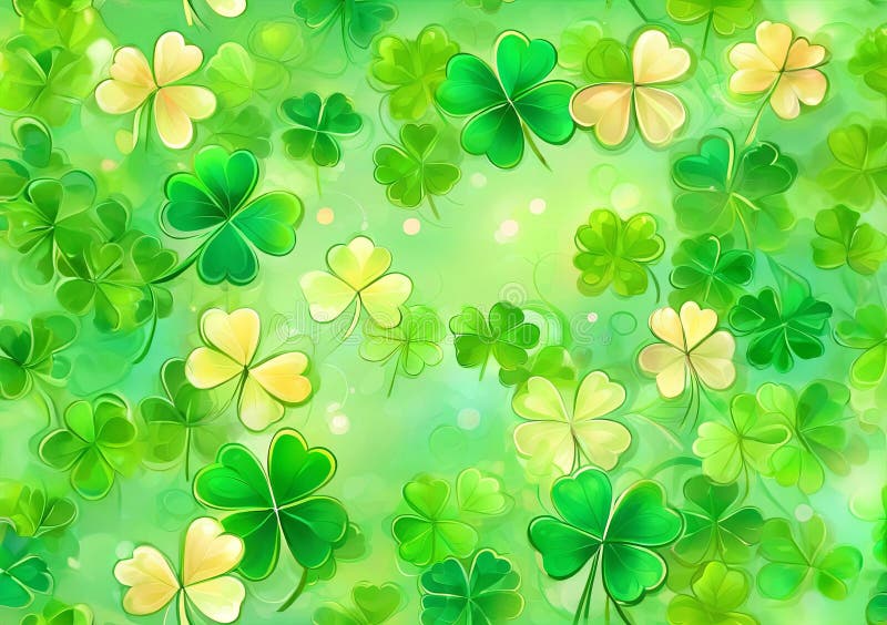 Background from Clover Petals. Stock Illustration - Illustration of ...