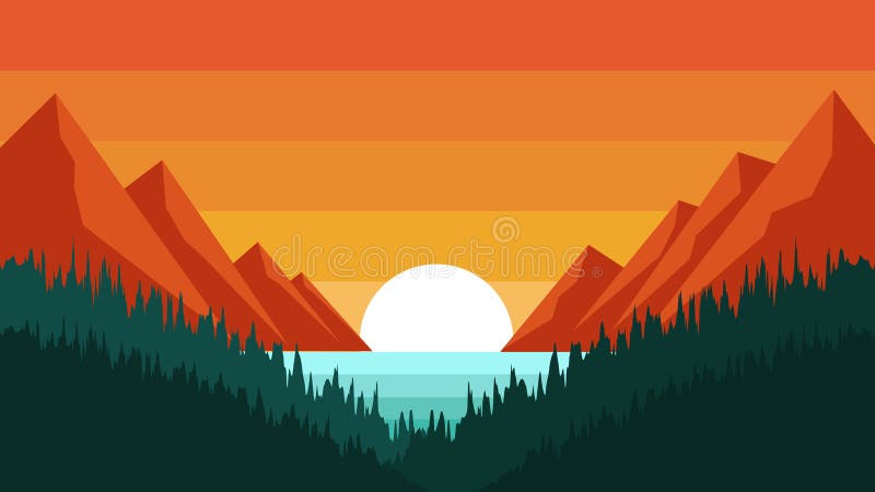 Landscape Lake Circle Stock Illustrations – 3,251 Landscape Lake Circle ...