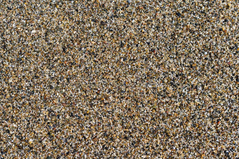 Background of Coarse Sand of Almeria Beach, Spain Stock Image - Image ...